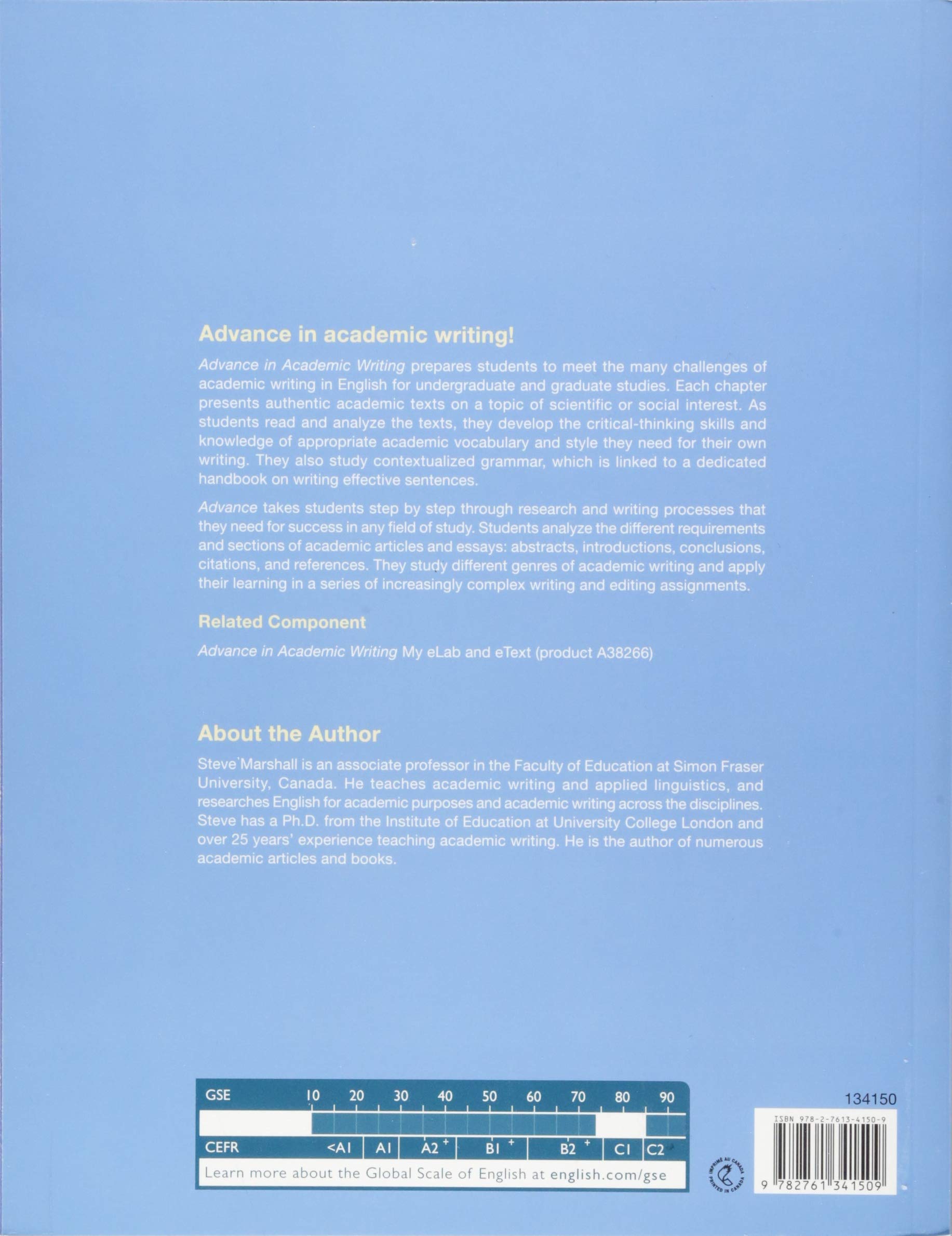 Advance in Academic Writing - Steve Marshall