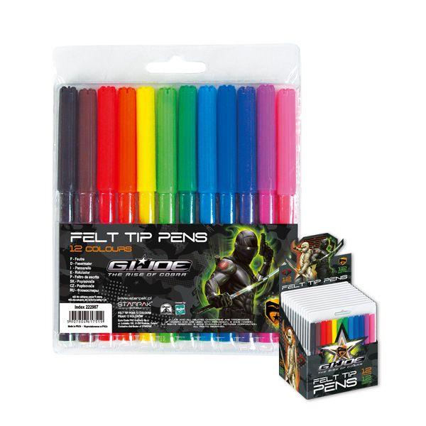 Set carioca 12 culori G.I.JOE (222987) - Starpak