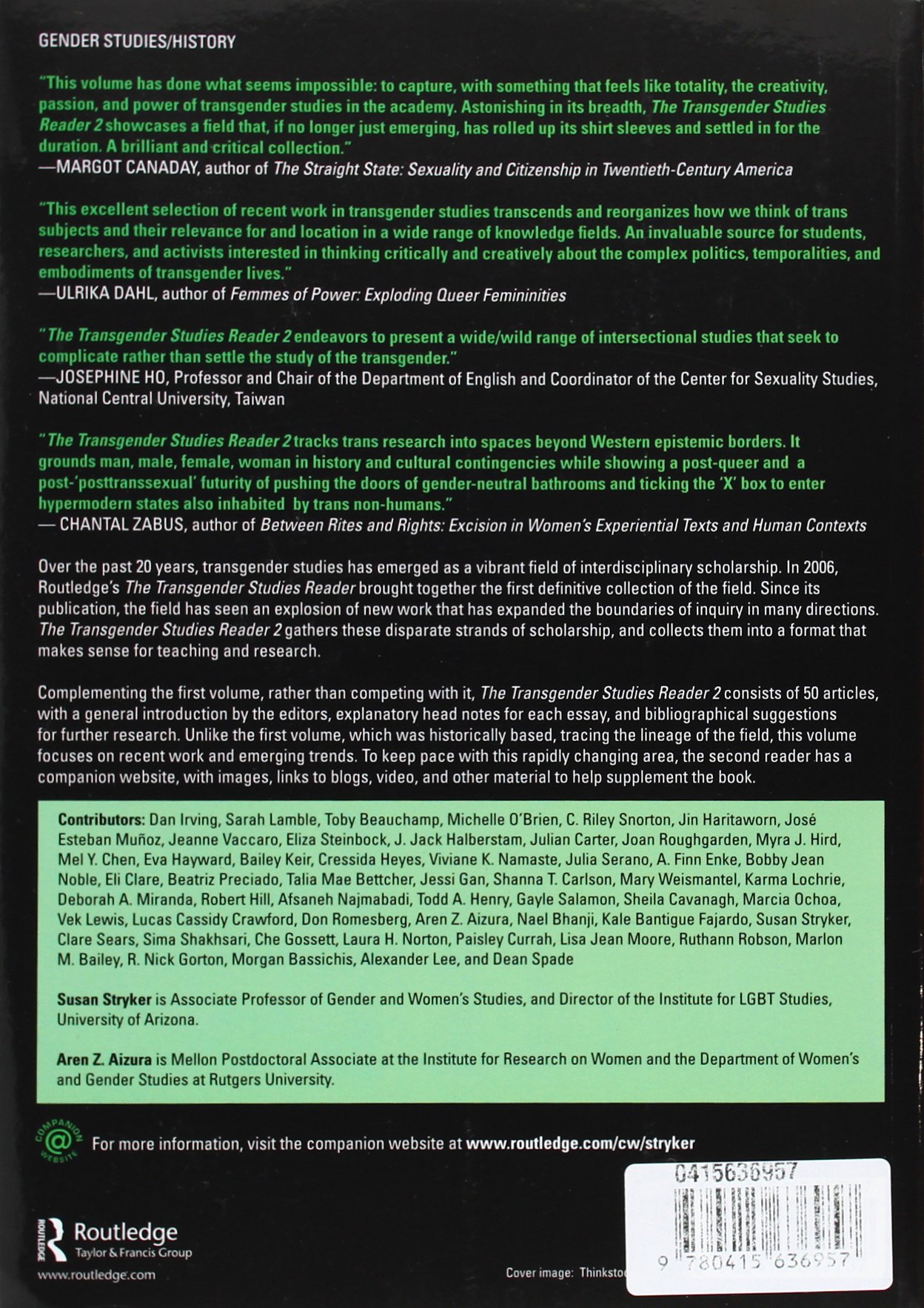 The Transgender Studies Reader 1&2 BUNDLE - Susan Stryker, Aren Z. Aizura