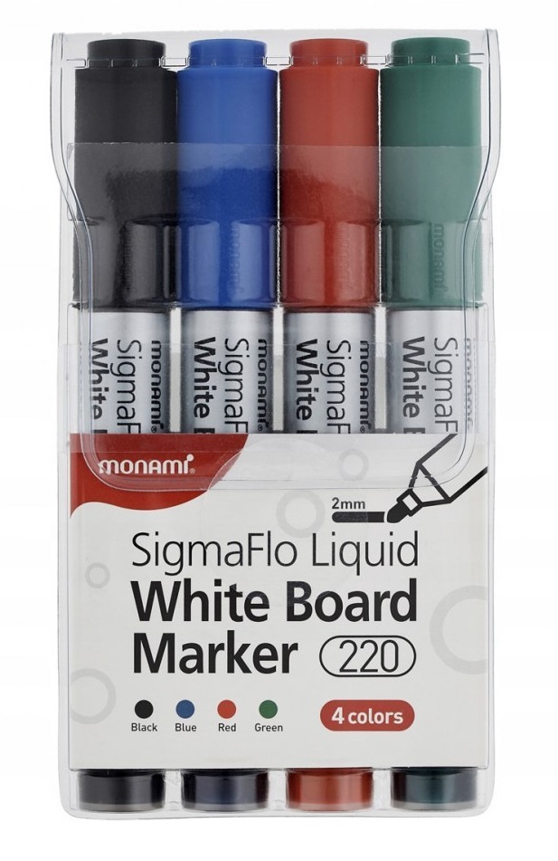 Set markere pentru tabla - SigmaFlo Liquid 220 - Monami