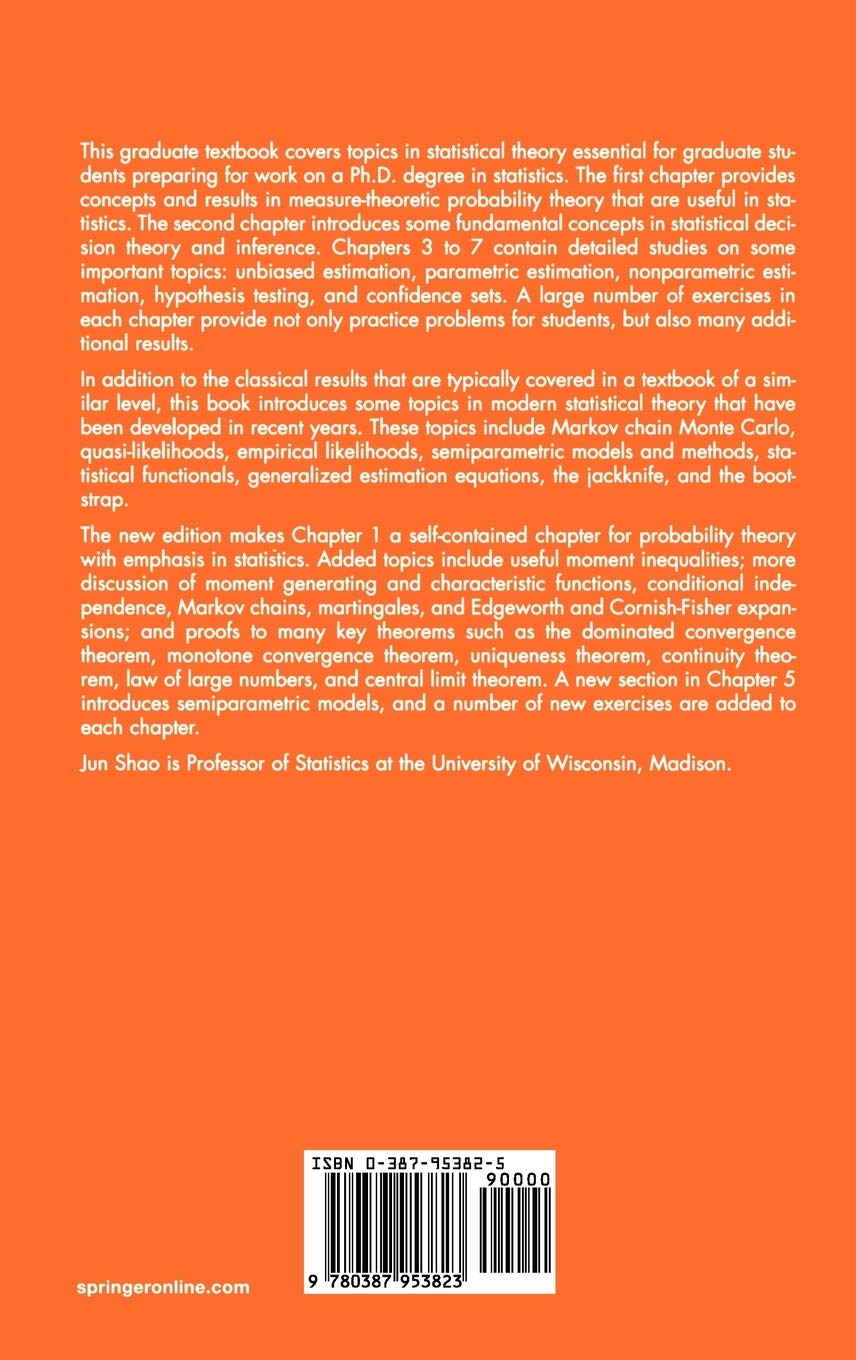 Mathematical Statistics - Jun Shao
