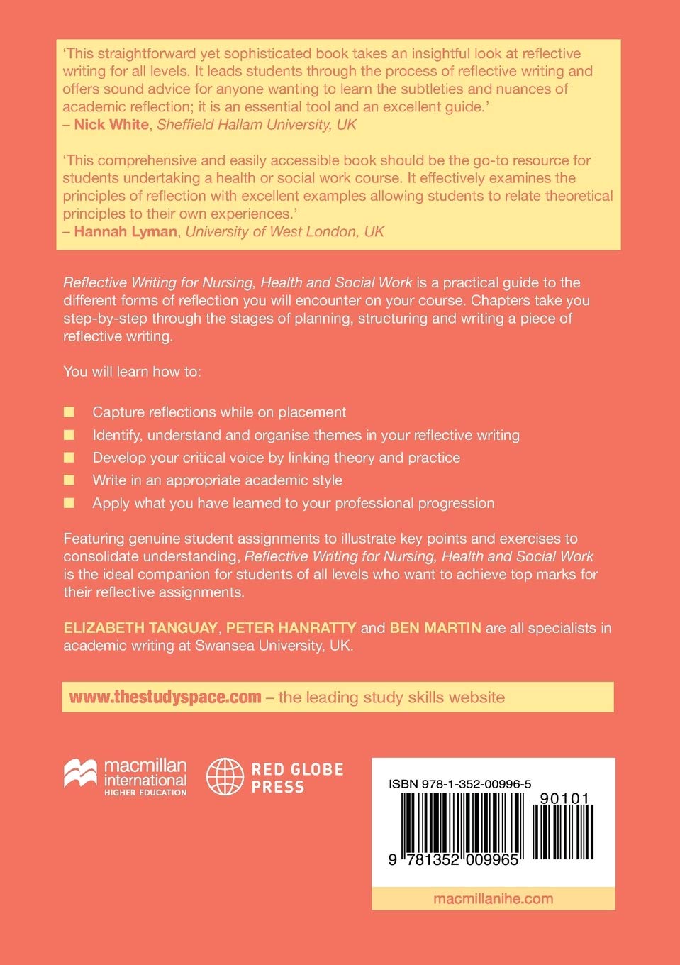 Reflective Writing for Nursing, Health and Social Work - Elizabeth Tanguay, Peter Hanratty, Ben ...