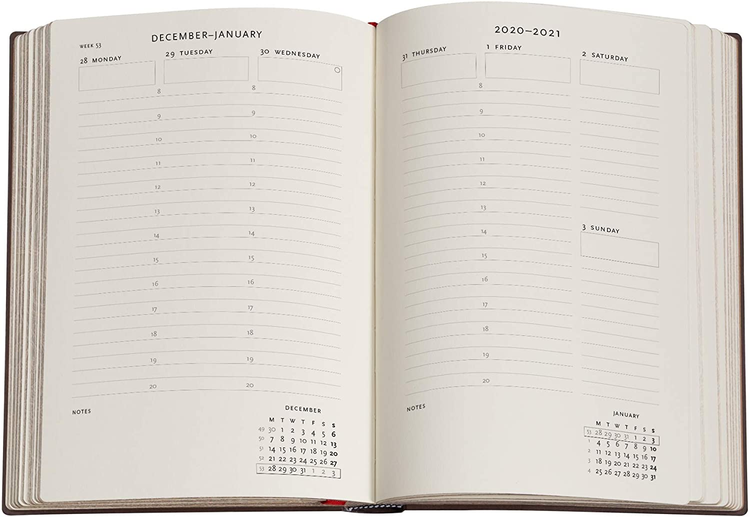 Agenda 2021 - Midi, Vertical - Tesla, Sketch of a Turbine - Paperblanks