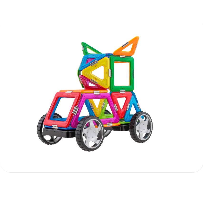 Magspace 25 Piese - Mini Karting Set - Joc Magnetic Educativ de ...