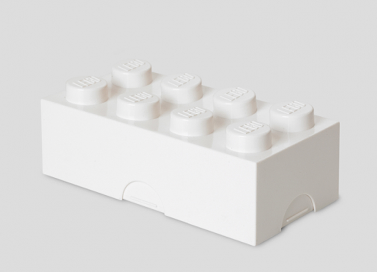 Cutie sandwich LEGO 2x4 alb - LEGO