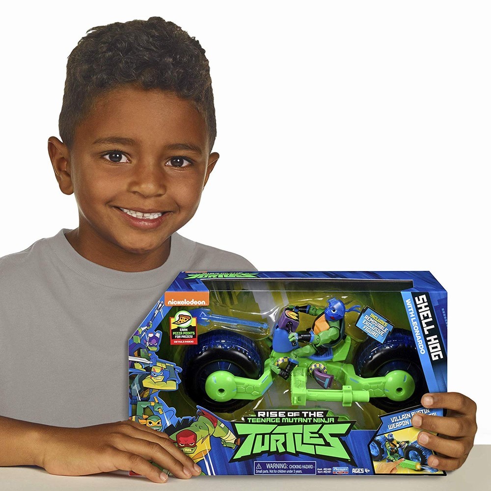 Set vehicul cu figurina - Testoasele Ninja - Leonardo - Mattel ...