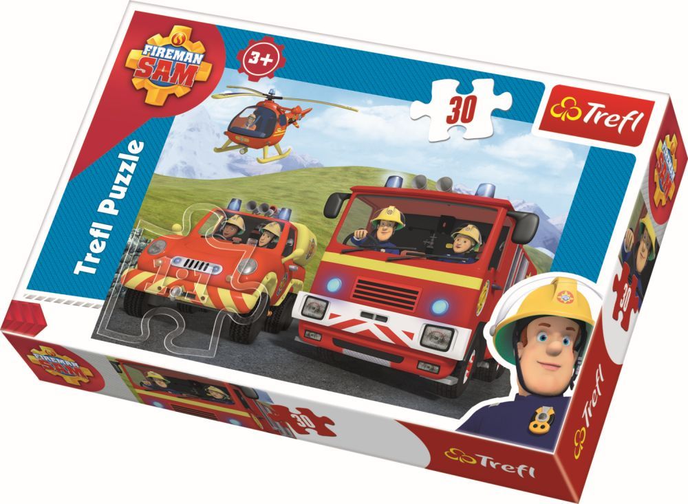 Puzzle Pompierul Sam, 30 piese - Trefl