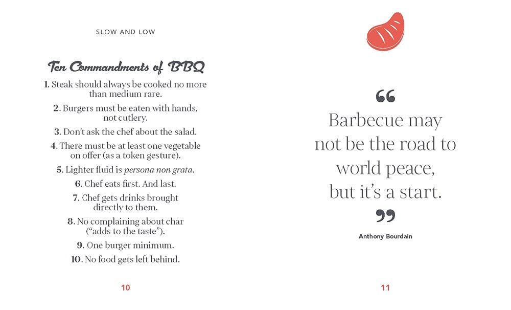 THE LITTLE BOOK OF BBQ: PERFECTLY GRILLED WIT & WISDOM / ORANGE HIPPO!