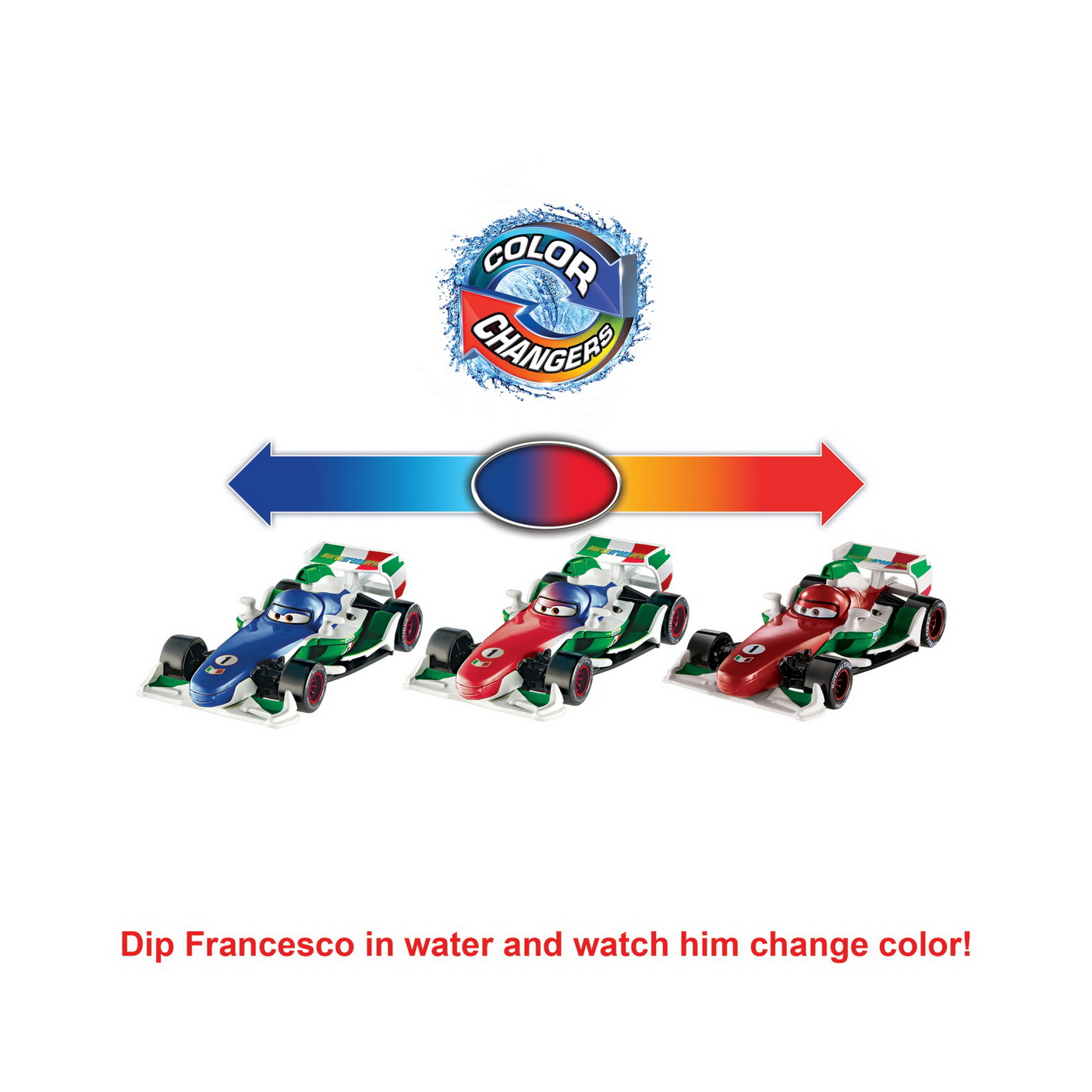 Masina - Cars - Francesco Bernoulli - Culori Schimbatoare - Mattel - Mattel