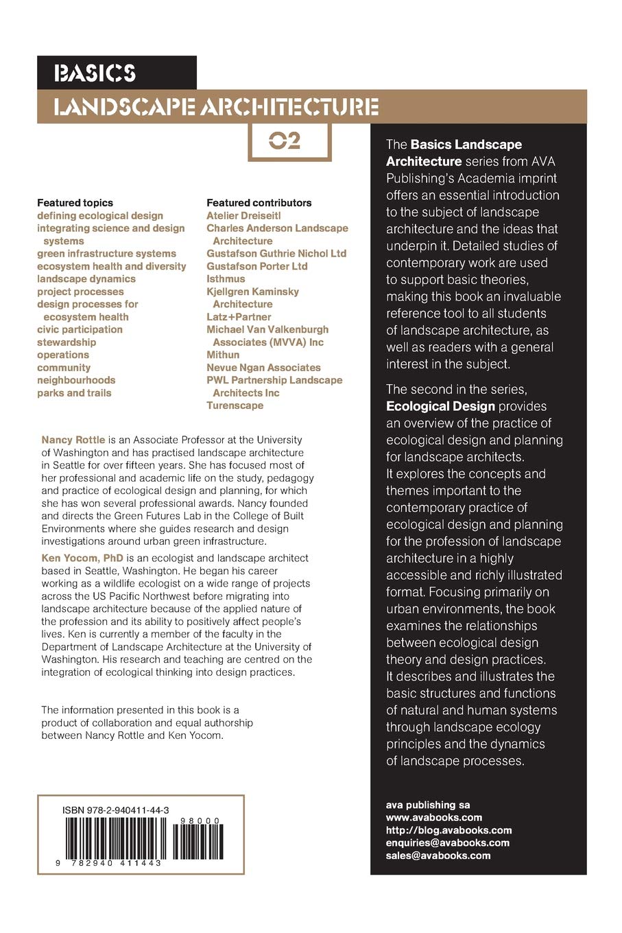 Ecological Design - Nancy Rottle and Ken Yocom
