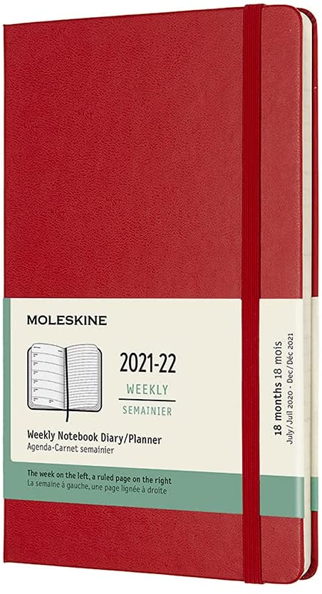 Agenda 2021-2022 - 18-Month Weekly Planner - Large, Hard Cover ...