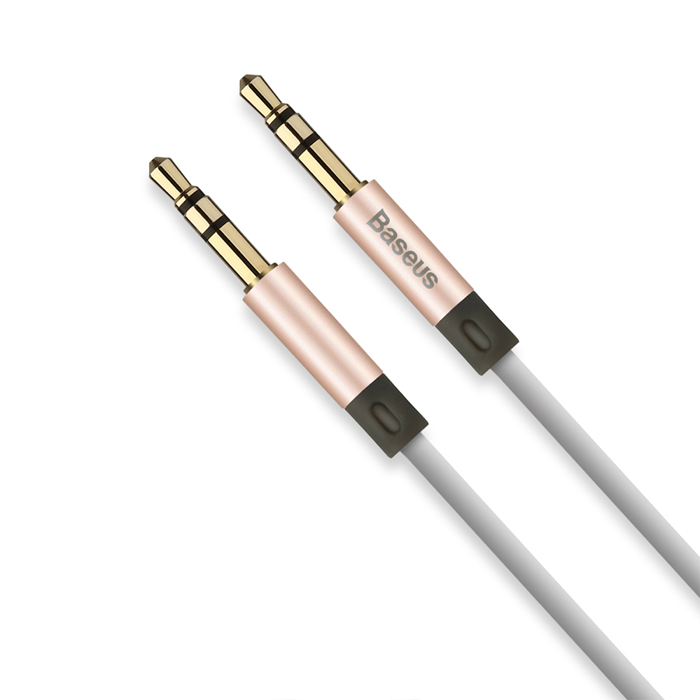 Baseus Cablu Audio Fluency AUX Jack 3.5mm la Jack 3.5mm Rose Gold 1.2m ...