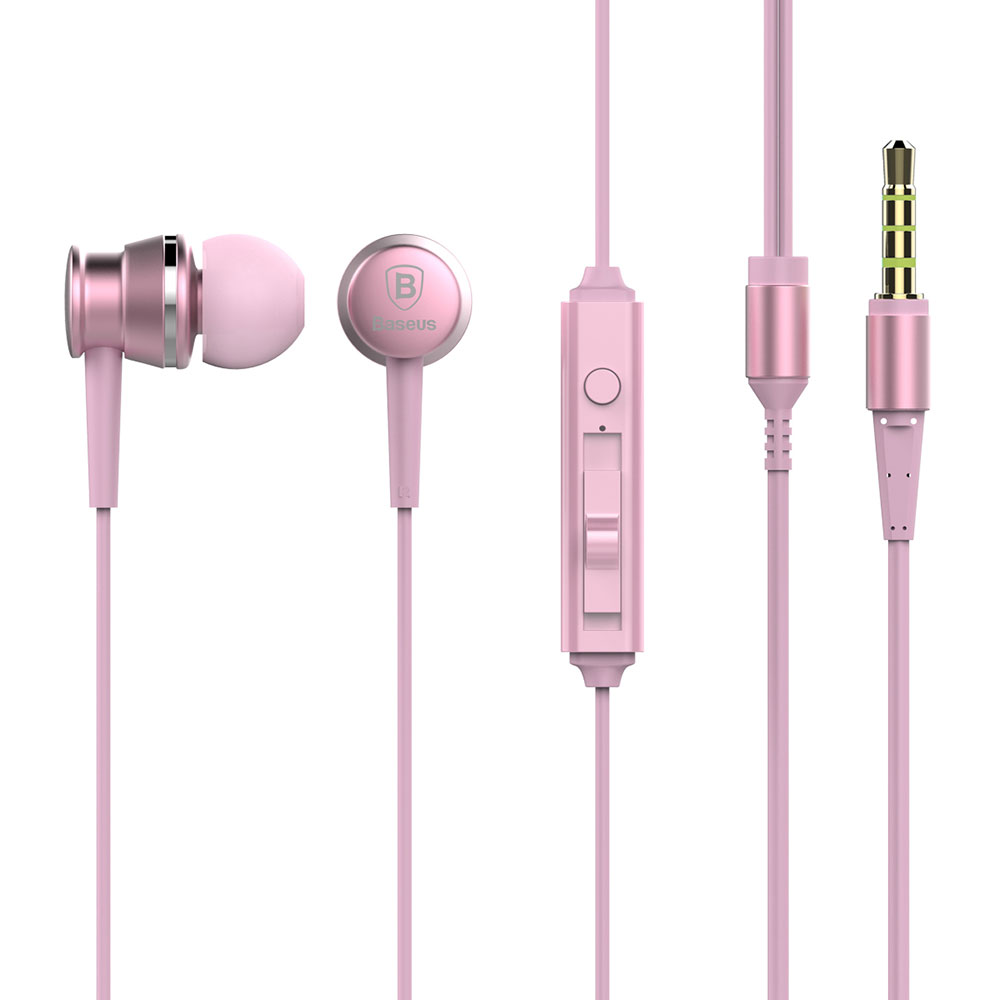 Baseus Casti Lark Jack 3.5mm Sakura Pink (in-ear) - Baseus