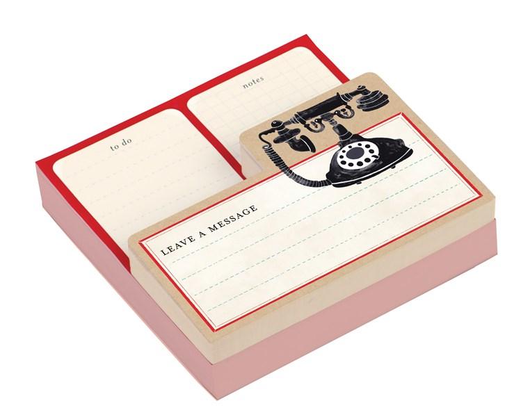 Vintage Telephone Shaped Memo Pads - Galison