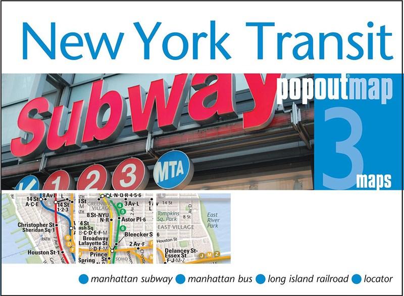 New York Transit Popout Map - PopOut Maps
