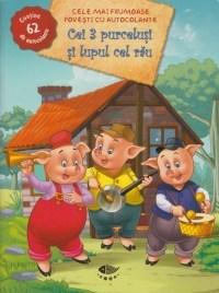 Cei 3 purcelusi si lupul cel rau-autocolante