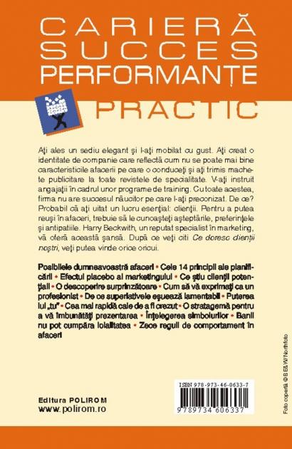 Ce Doresc Clientii Nostri - Harry Beckwith