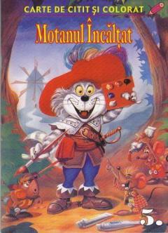 Motanul incaltat - carte de colorat